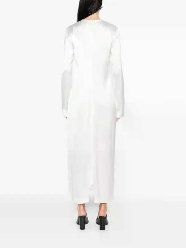 TOTEME Long-sleeve Midi Dress - White