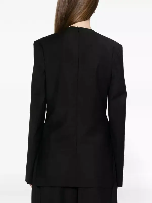 TOTEME Round-neck Blouse - Black