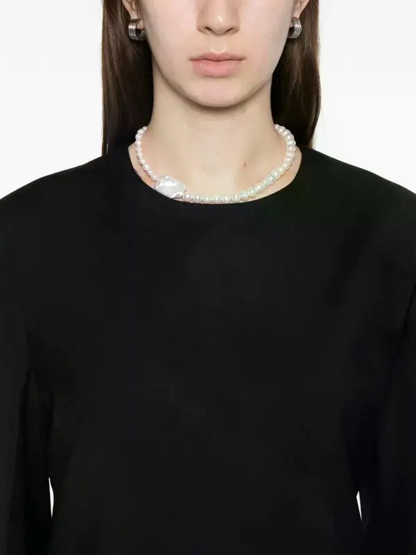 TOTEME Round-neck Blouse - Black
