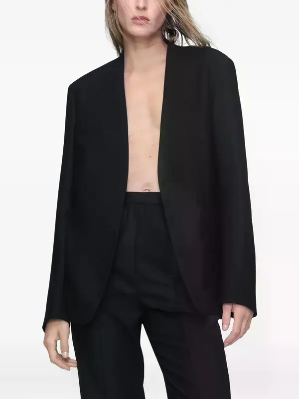 MAISON MARGIELA Four-stitch Open-front Blazer - Black