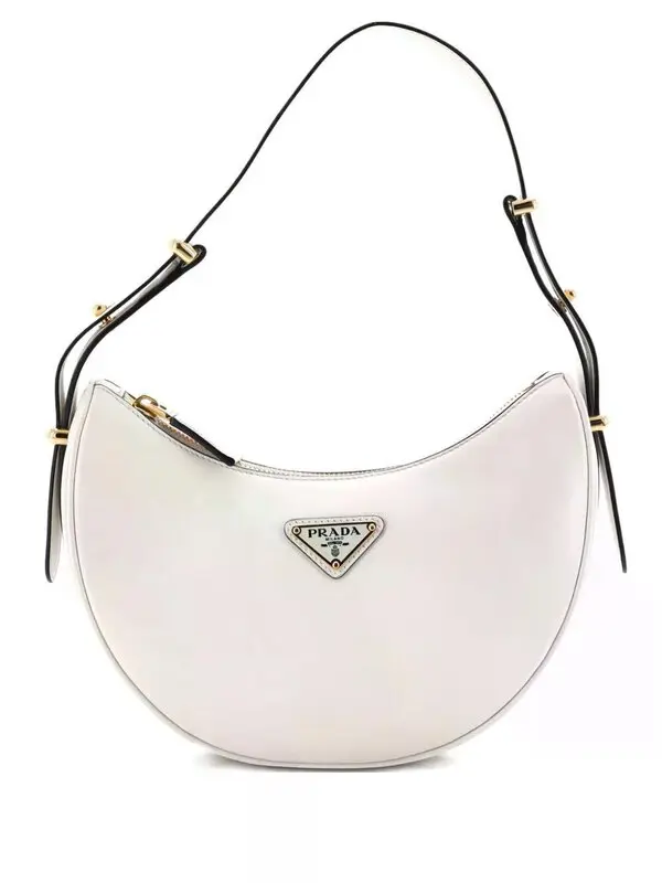Prada Half Moon Small Hobo Bag - White