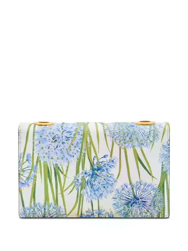 Oscar De La Renta Floral-appliqué Shoulder Bag