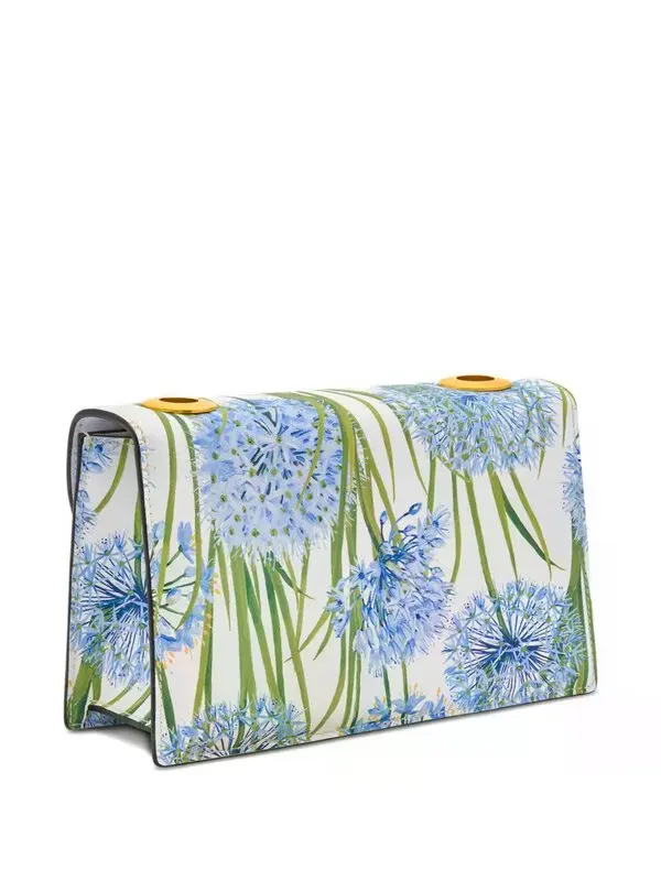 Oscar De La Renta Floral-appliqué Shoulder Bag