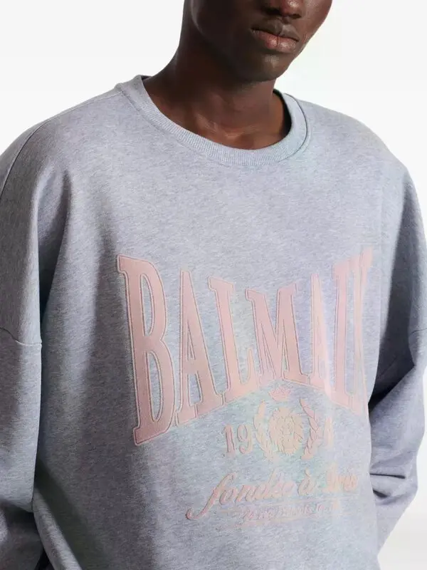 Balmain Printed Cotton Sweater