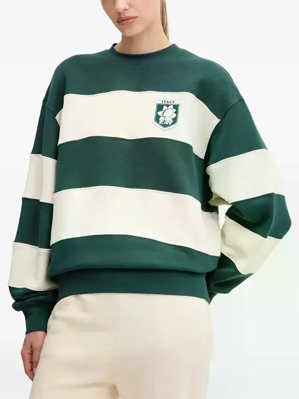 EA7 Striped Crewneck Sweatshirt