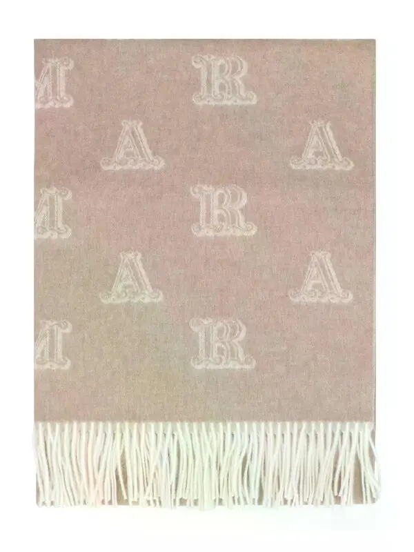 Max Mara Jacquard Frayed Scarf - Neutrals