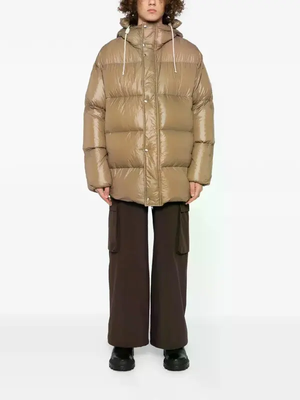 JIL SANDER Down Jacket - Brown