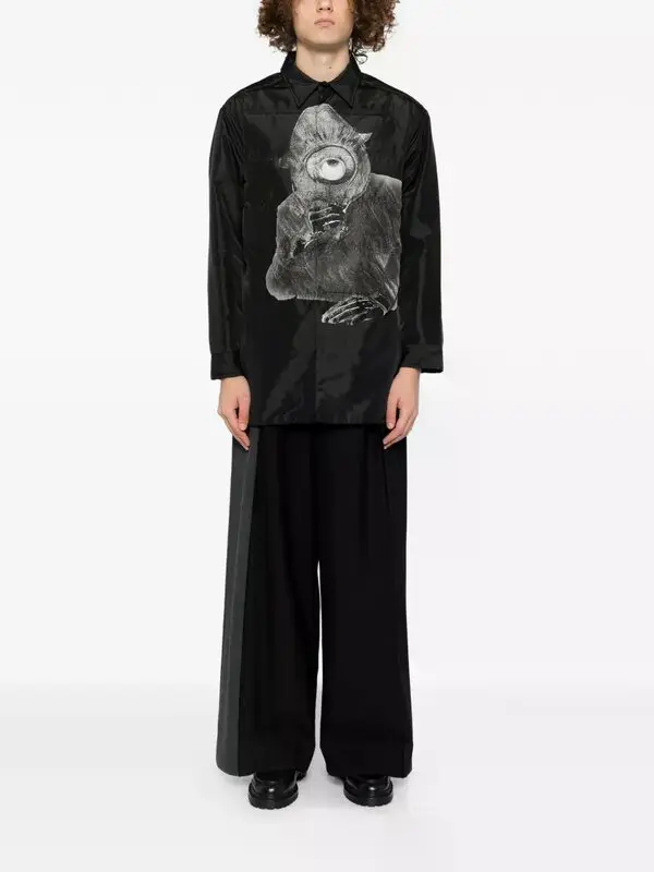 Yohji Yamamoto Printed Shirt Jacket