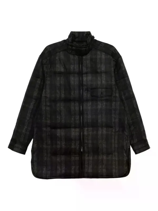 Yohji Yamamoto Plaid Padded Jacket