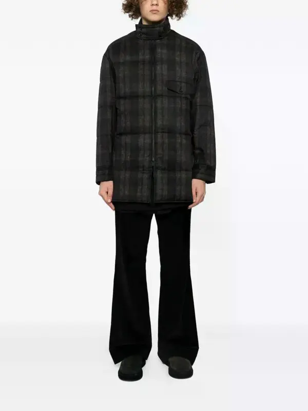 Yohji Yamamoto Plaid Padded Jacket