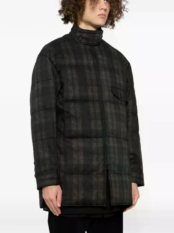 Yohji Yamamoto Plaid Padded Jacket