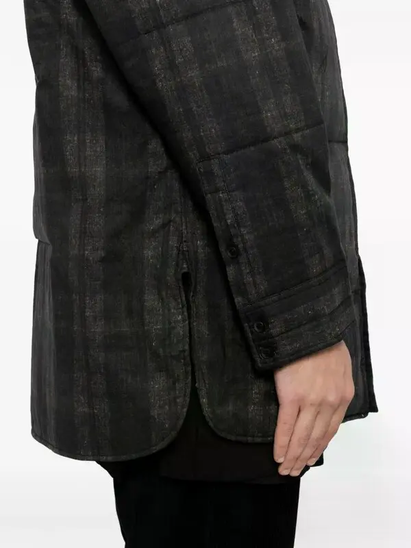 Yohji Yamamoto Plaid Padded Jacket