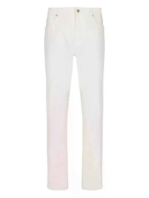 Balmain Straight-leg Cotton Jeans - White