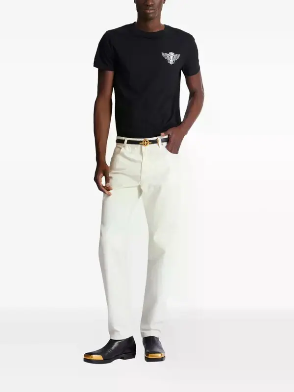 Balmain Straight-leg Cotton Jeans - White