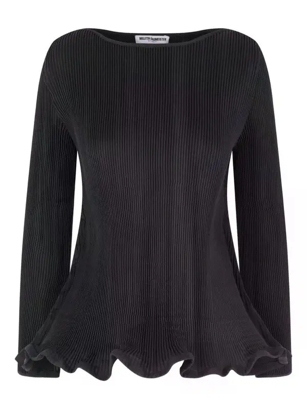 MELITTA BAUMEISTER Pleated Blouse - Black