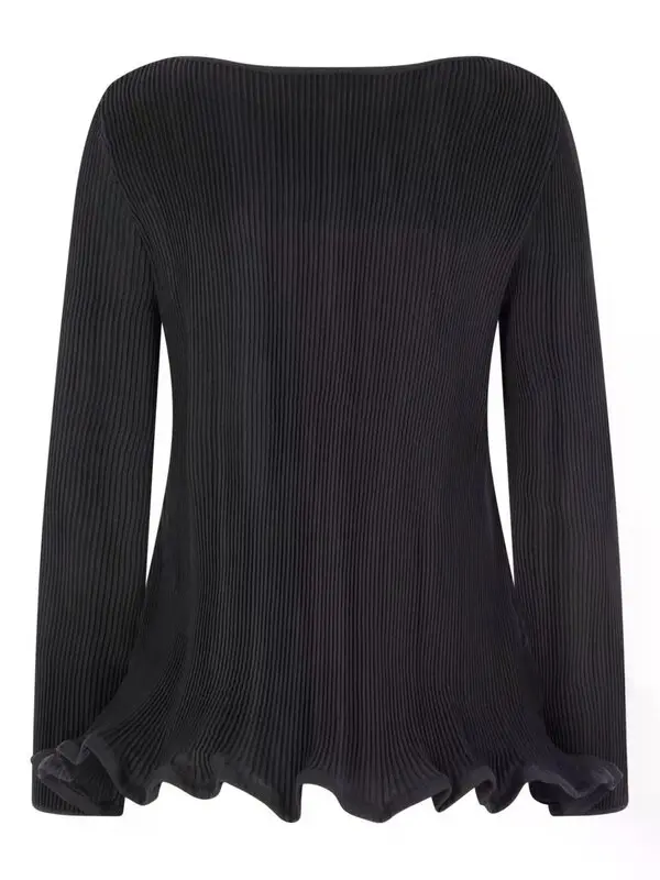 MELITTA BAUMEISTER Pleated Blouse - Black