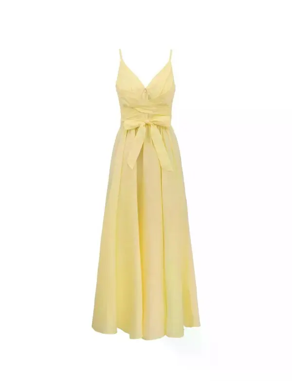 Zimmermann Tie-waist Midi Dress - Yellow
