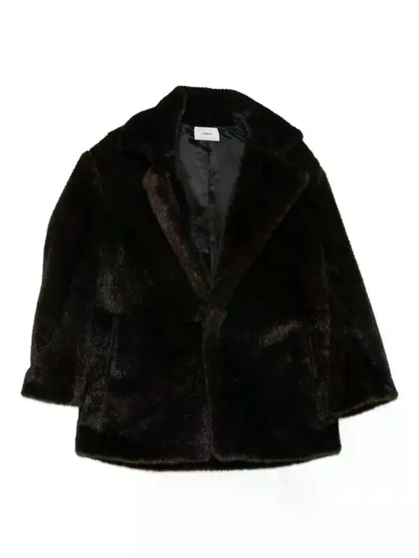 Coperni Faux-fur Single-breasted Coat
