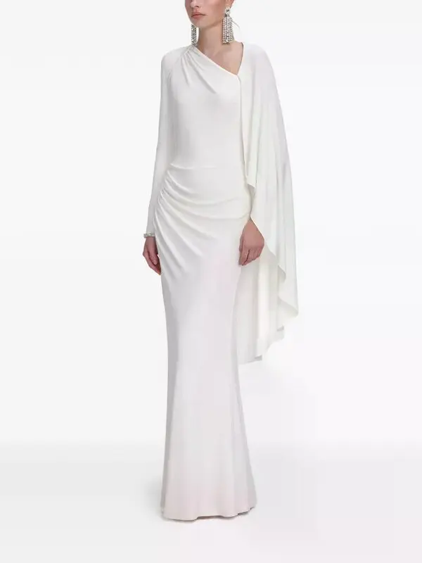 SELF-PORTRAIT Draped Maxi Dress