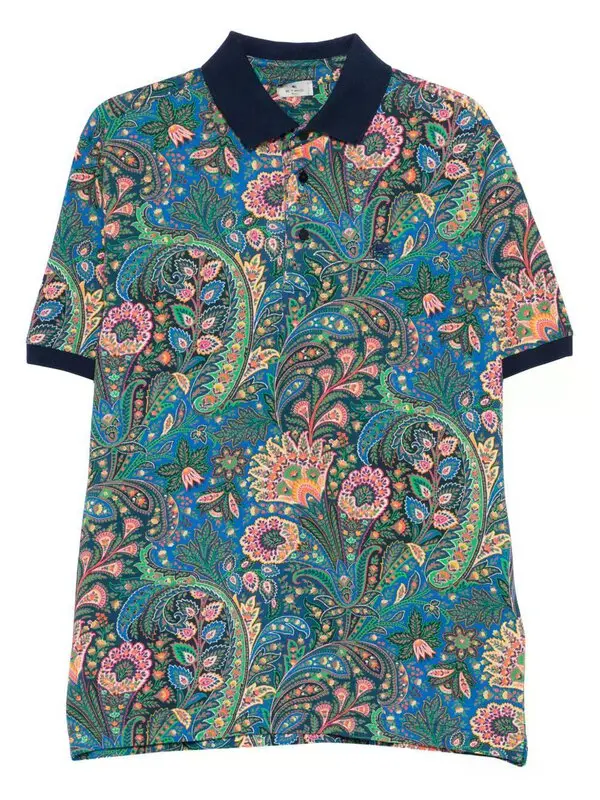 Etro Paisley-print Polo Shirt