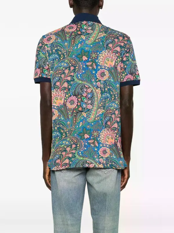 Etro Paisley-print Polo Shirt
