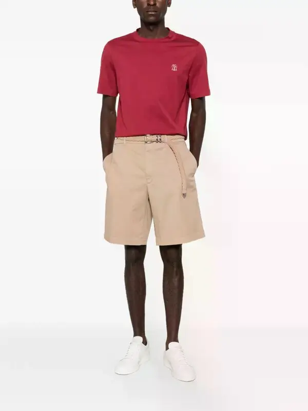 Brunello Cucinelli Logo T-shirt - Red