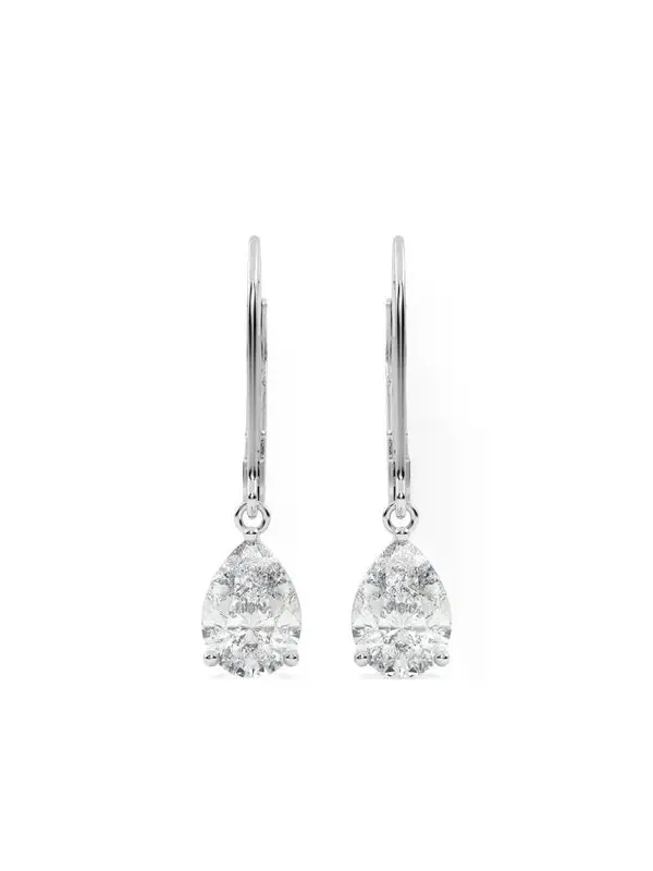 TILLA 14kt Lever-back Earrings - White