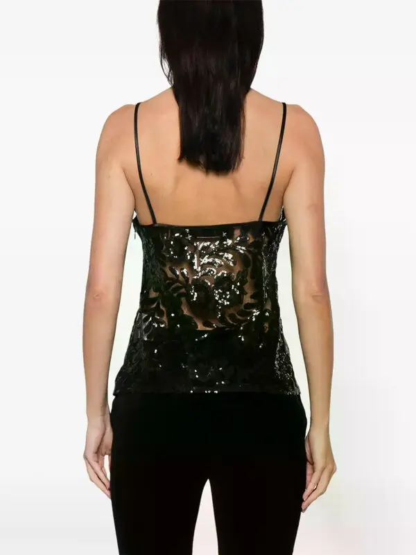 GOLDEN GOOSE Sequin V-neck Top