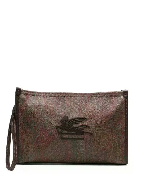 Etro Paisley Pegasus Cotton Clutch