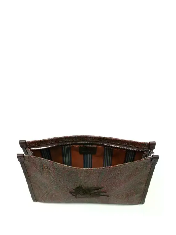 Etro Paisley Pegasus Cotton Clutch