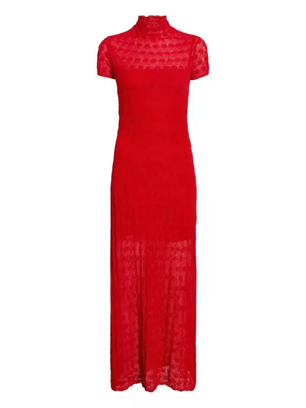 chinese dress ladies Proenza Schouler Nude Corded Lace Ruffle Dress 4 NWT – The Closet New York main image 0