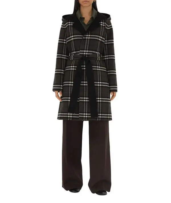 Burberry Mid-length Reversible Wool Car Coat