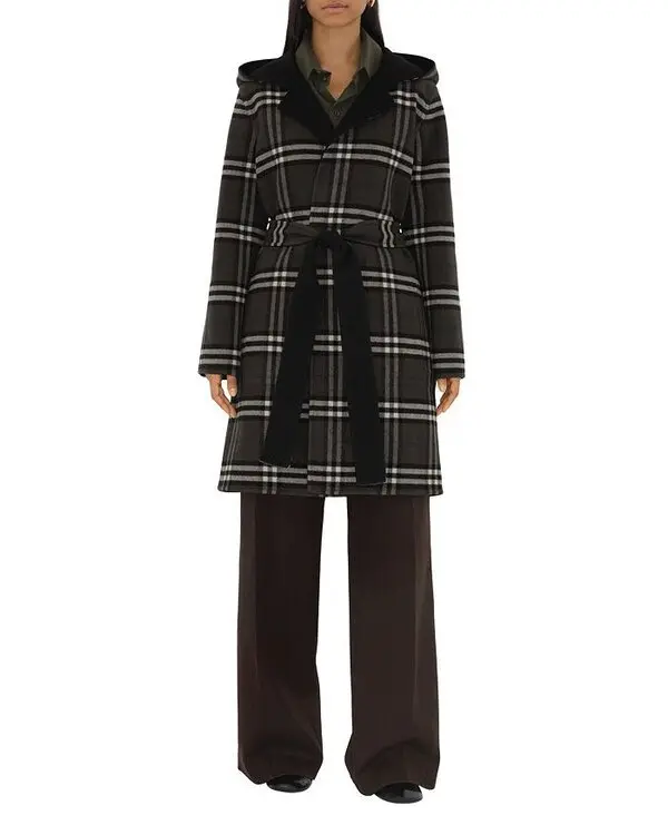 Burberry Mid-length Reversible Wool Car Coat
