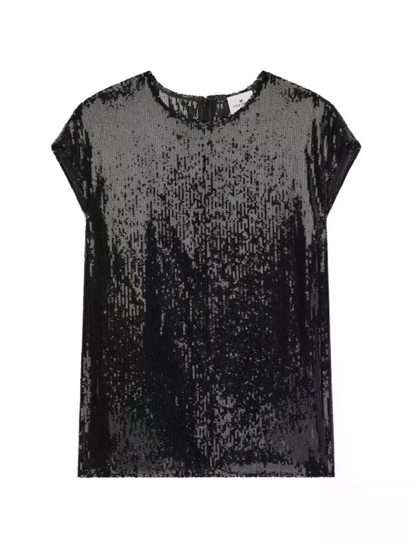 COURREGES Sequin Embellished Blouse - Black