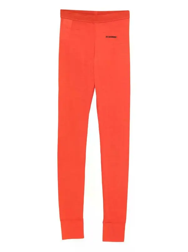 JIL SANDER Logo-detail Trousers - Red