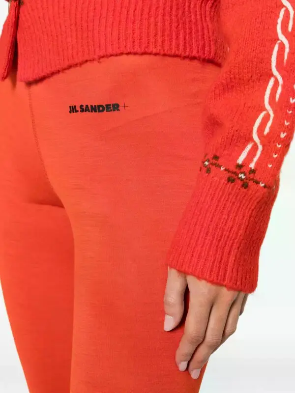 JIL SANDER Logo-detail Trousers - Red