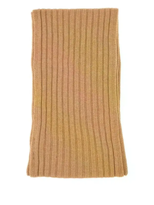 GRAN SASSO Ribbed Scarf - Neutrals