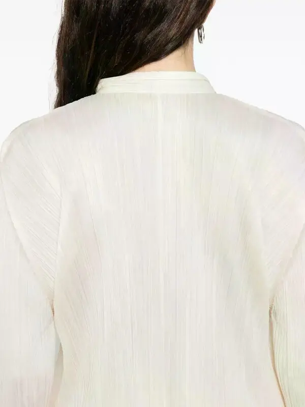 Issey Miyake Pleated Long Sleeve Top