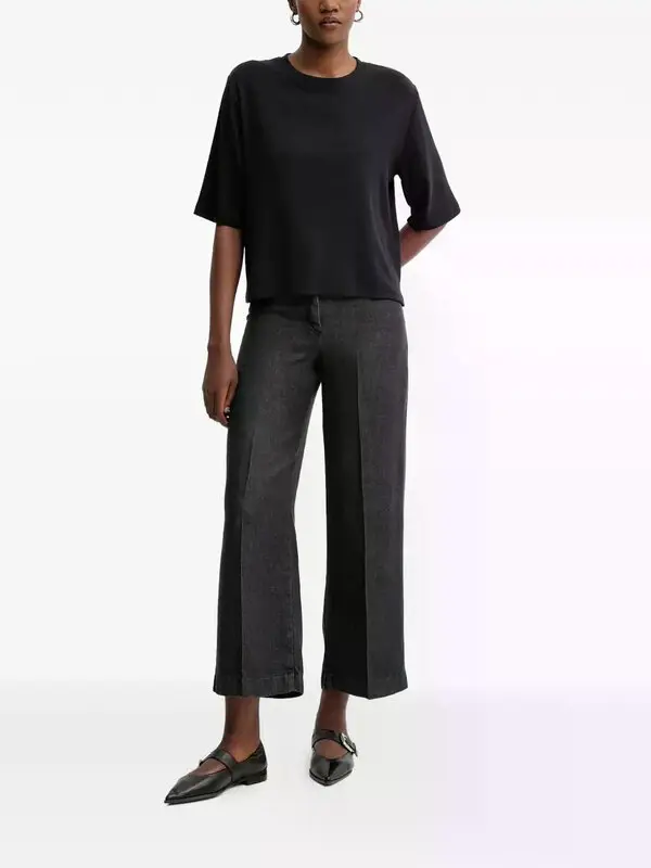 SESSUN Cropped Trousers - Black