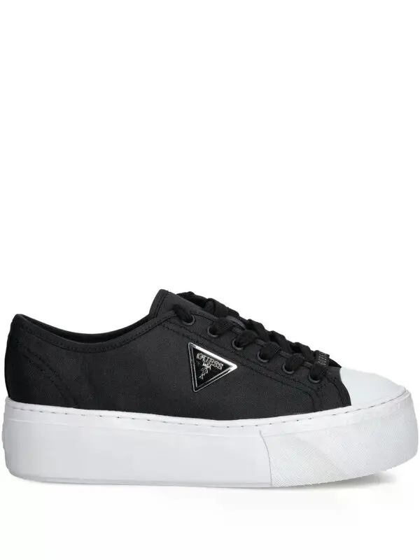 Guess Platform Logo Sneakers - Black
