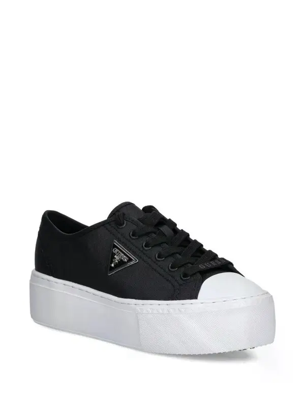 Guess Platform Logo Sneakers - Black