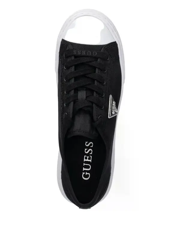 Guess Platform Logo Sneakers - Black