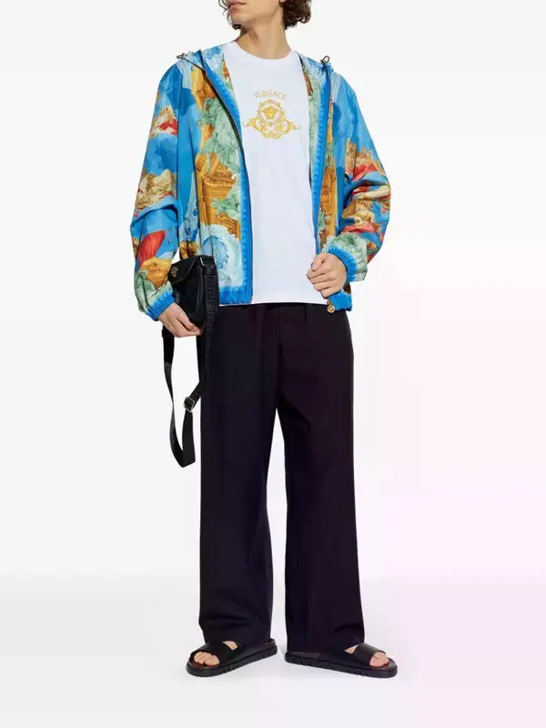 Versace Medusa-logo Zip-fastening Jacket - Blue