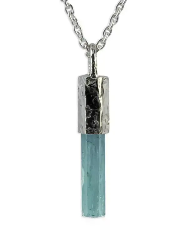 PARTS OF FOUR Sterling Talisman Aquamarine Necklace - Silver