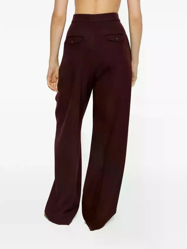Chloé Buttoned Pleated Trousers