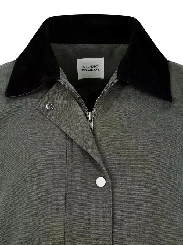 STUDIO TOMBOY Collared Cotton Jacket