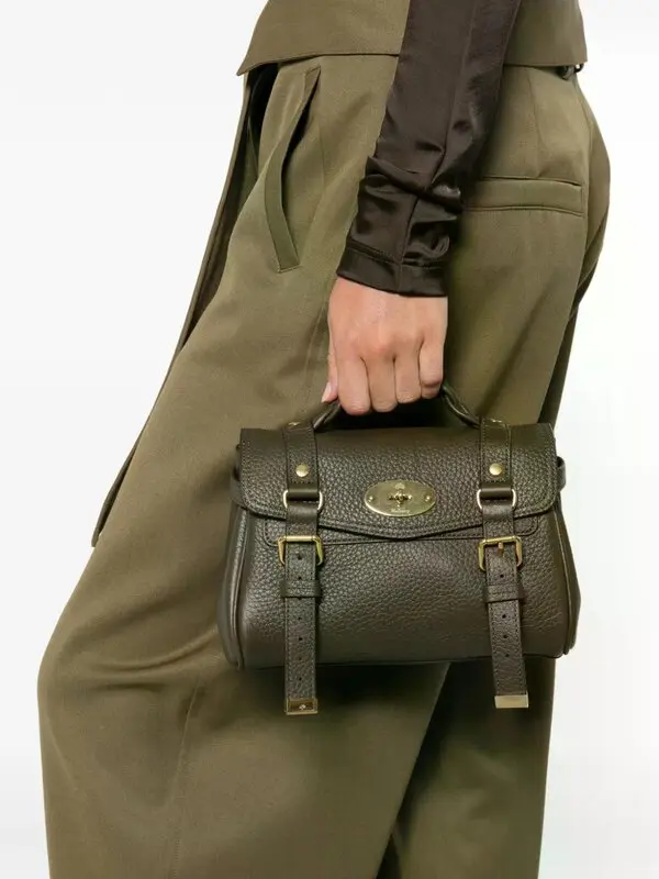Mulberry Mini Alexa Leather Cross Body Bag - Green