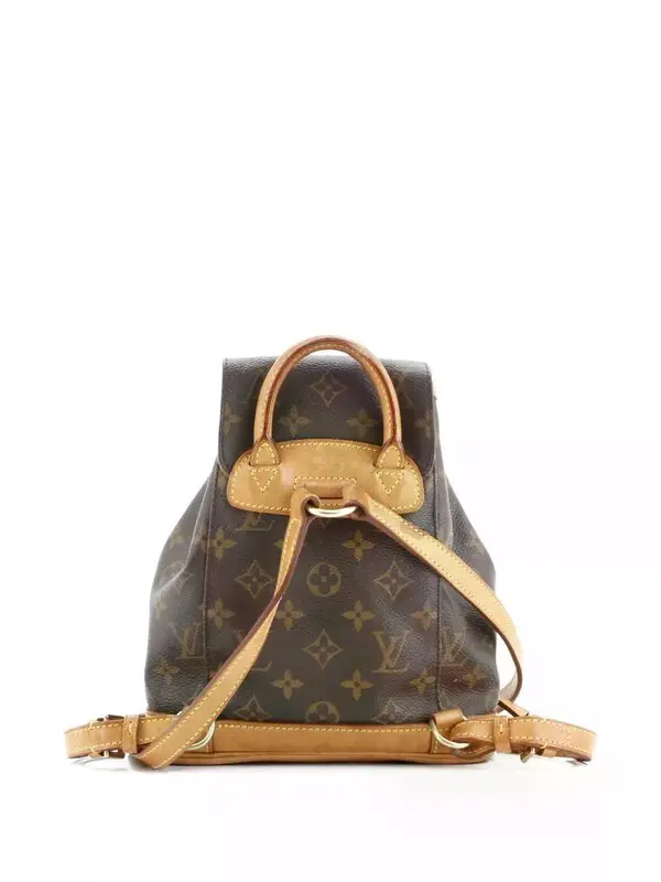LOUIS VUITTON Vintage Montsouris Monogram Canvas Pm Backpack