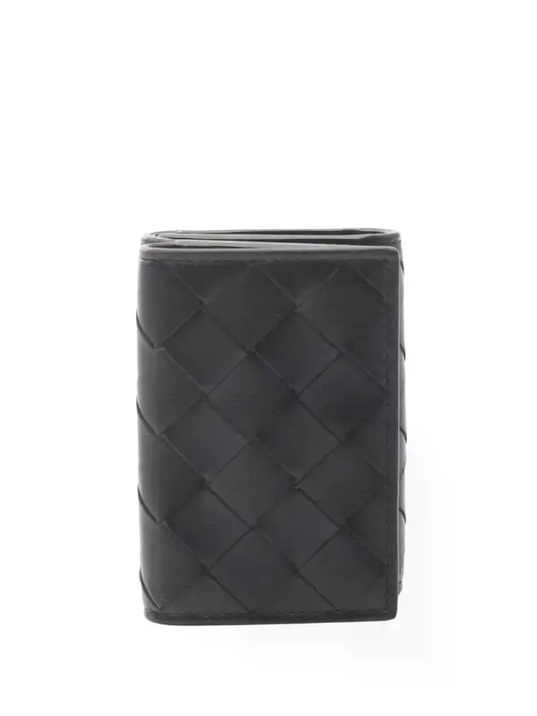 Bottega Veneta 2012-2025 Intrecciato Tiny Wallet Small Wallets - Black