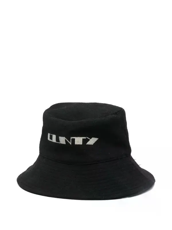 Rick Owens Logo Bucket Hat - Black